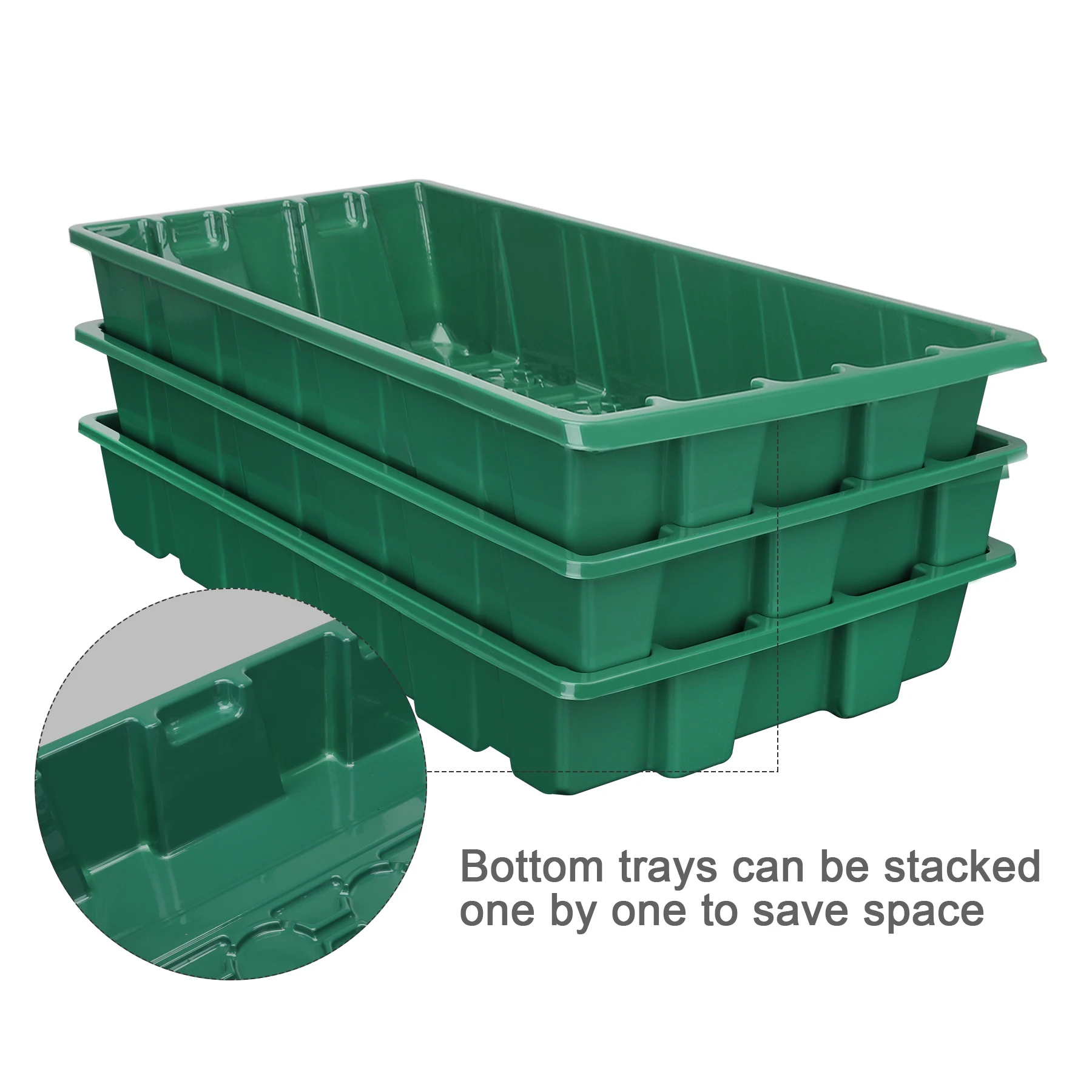 Seed Trays, 40 Holes Cell Propagator Seedling Tray – Yard Works Essentials