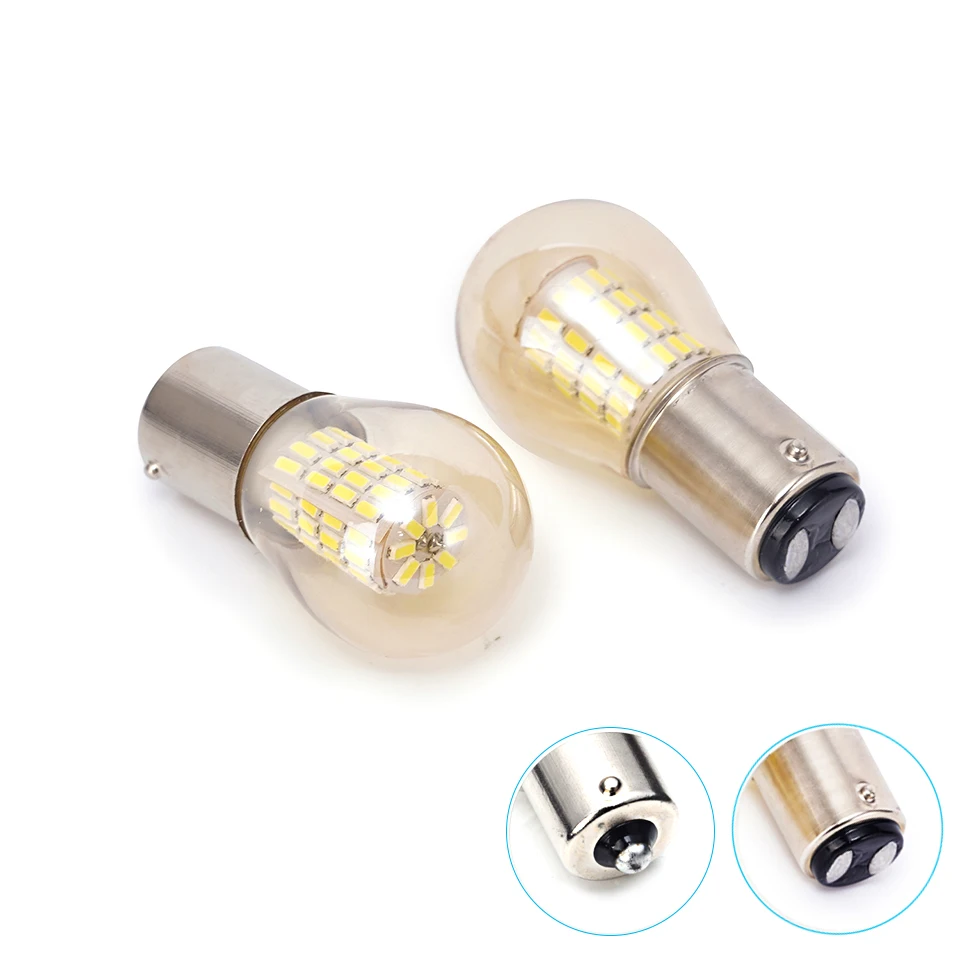 1x-Tea-Brown-Glass-P21w-Led-1157-1156-Super-Bright-Car-Light-Bulb-Ba15s ...