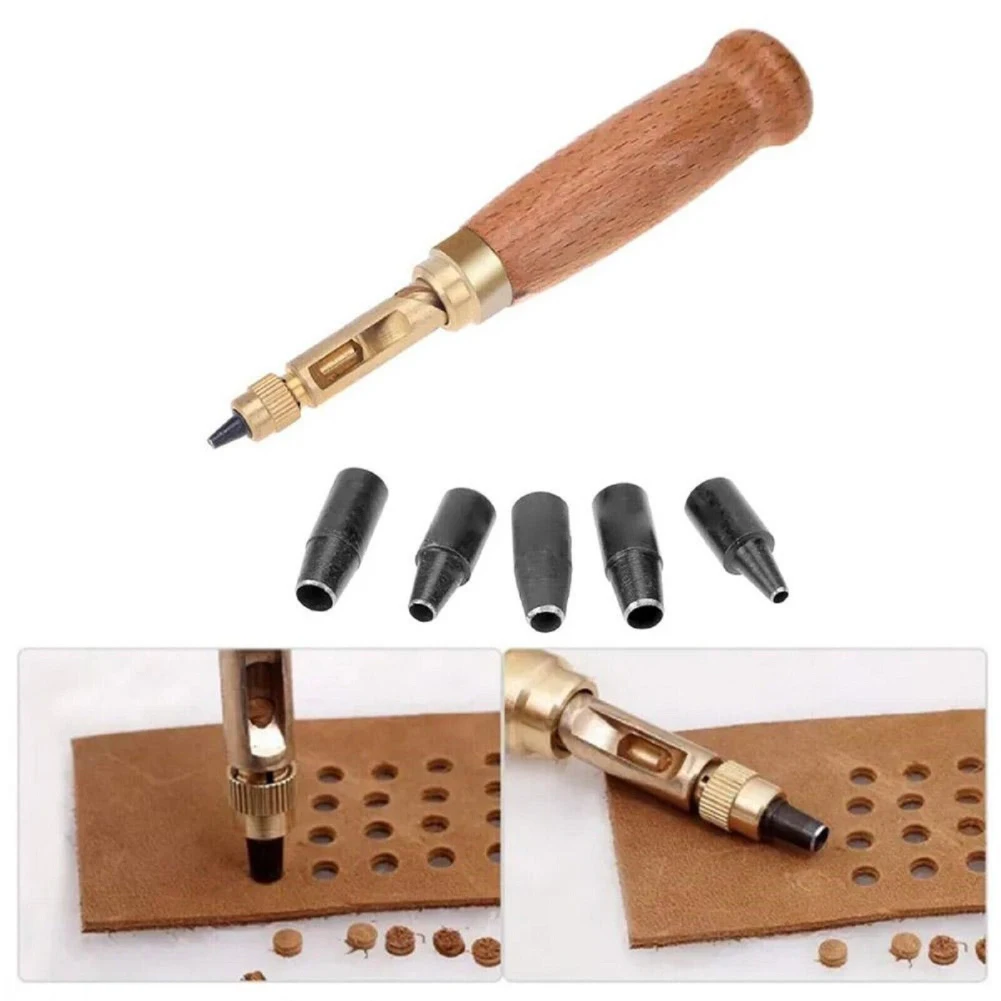 Adjustable-Screw-Hole-Punch-Mute-Rotary-Punchers-Replaceable-Leather ...