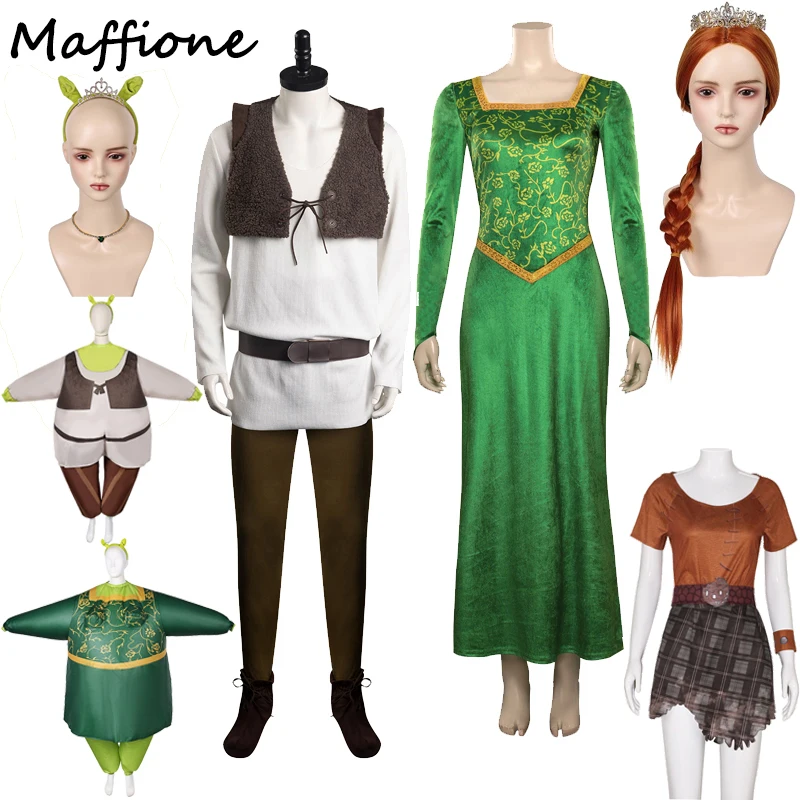 Anime-Green-Cos-Monster-Princess-Fiona-Cosplay-Costume-Outfits-Couple ...