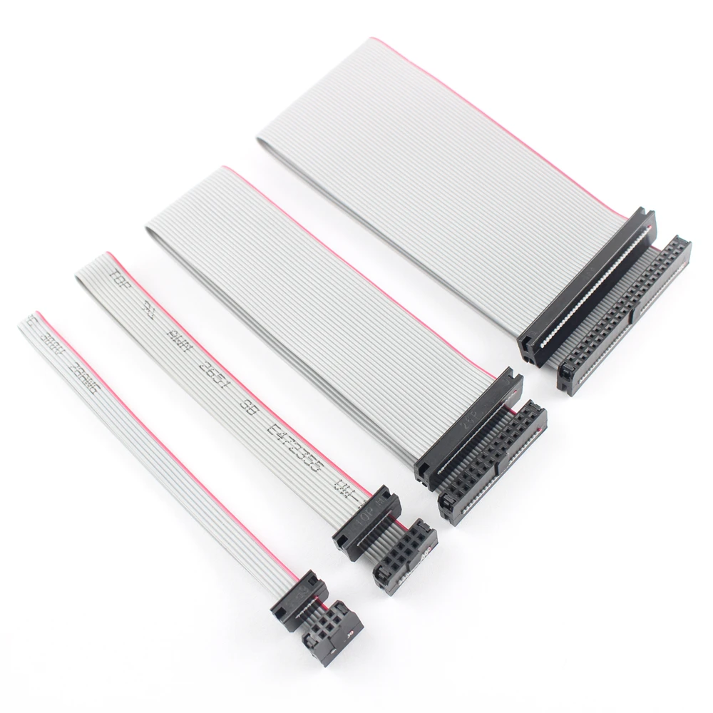 1pcs 2.0mm Pitch FC 6/8/10/12/14/16/18/20/24/26/30/34/40/44/50 Pin Gray Flat Ribbon Data Cable ...