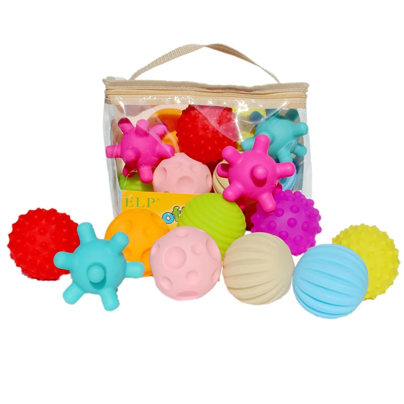 Baby-Toy-Sensory-Balls-Rattles-Toy-Textured-Hand-Touch-Grasp-Massage ...