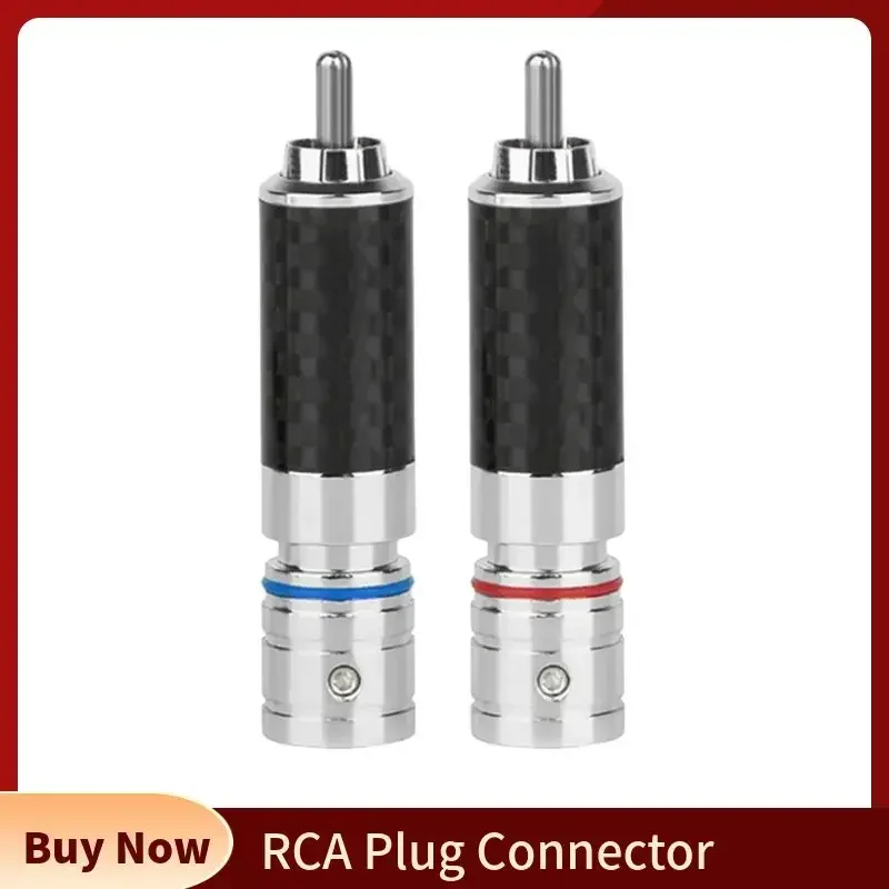 RCA-Connector-Speaker-Terminal-Male-Headphone-Plug-Carbon-Fiber-Shell ...