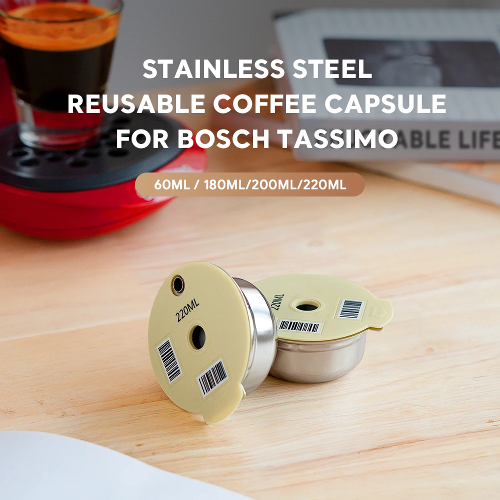 Stainless Steel Coffee capsule pod suitable for Bosch Tassimo ...