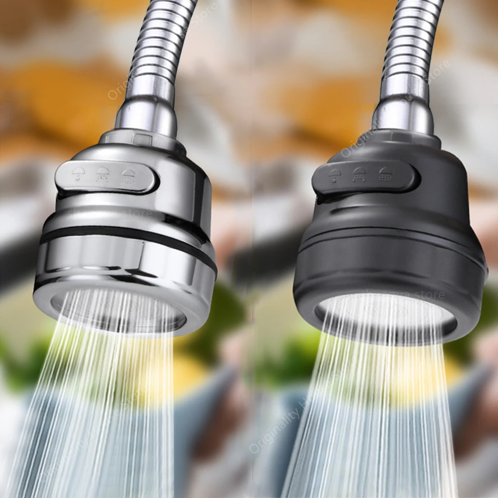 3-Modes-Faucet-Adapter-Aerator-Bubbler-360-Rotatable-High-Pressure ...