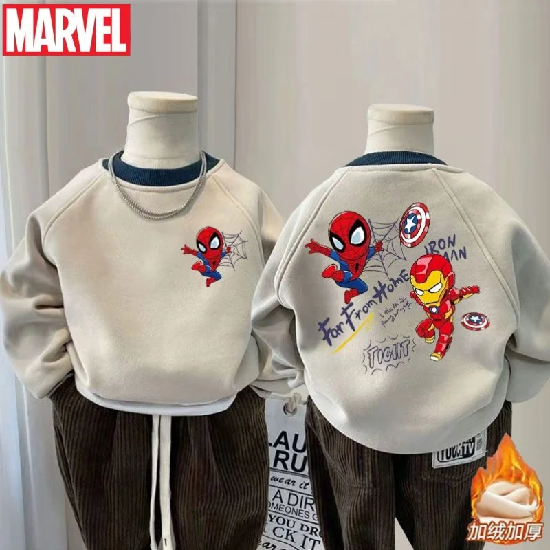 Marvel-The-Avengers-Spiderman-Cartoon-Creative-Children-s-Round-Neck ...