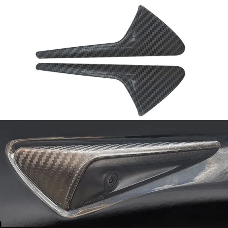 For Tesla Model 3/Y/X/S Side Camera Protection Cover Carbon Fiber ...