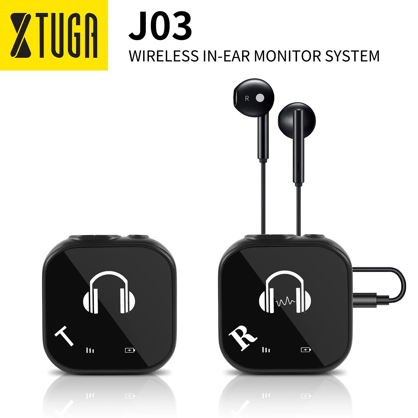 XTUGA-J03-5-8G-Wireless-In-Ear-Monitor-BT-System-Transmitter-Receiver-Automatic-Pairing ...