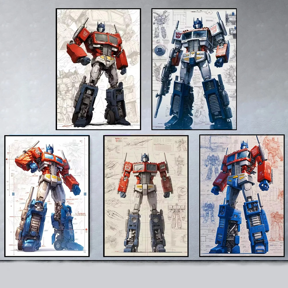 Classic Movie Transformers Poster Print For Living Room Home Decor ...