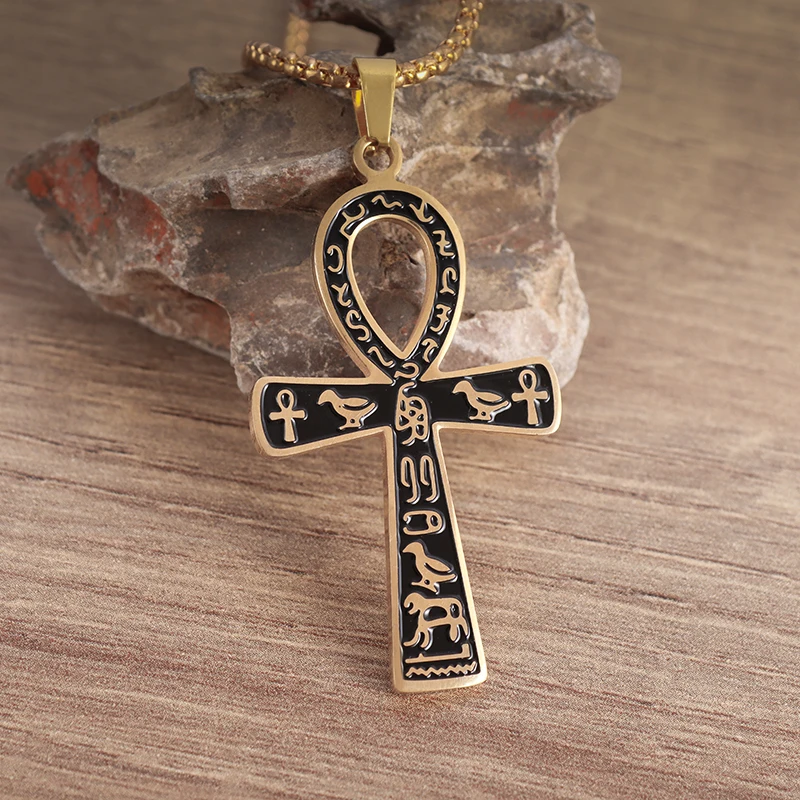 Ankh Cross Stainless Steel | Ankh Pendant Egypt Gold | Ankh Cross Gold ...