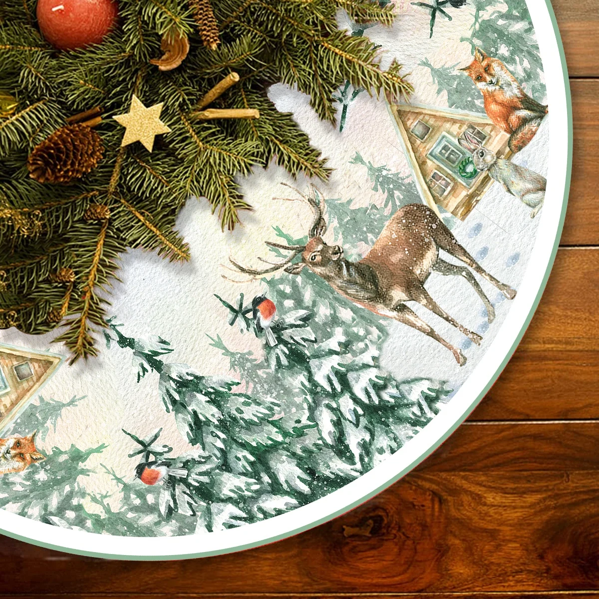 90-120cm-Christmas-Tree-Skirts-Plush-Mat-Christmas-Decor-for-Home-2024 ...