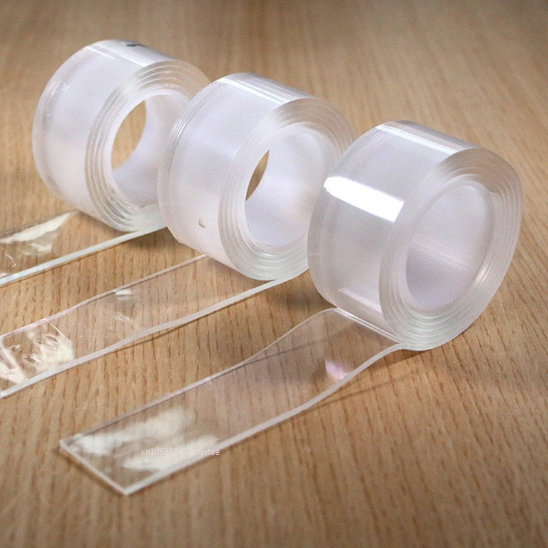 Waterproof Transparent Double Sided Nano Tape Reuse Home Tapes ...