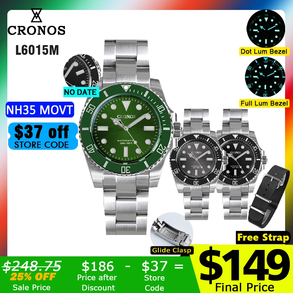 Cronos-Sub-Diver-Men-Watch-No-Date-NH35-Sapphire-Cyclops-Ceramic-Bezel ...