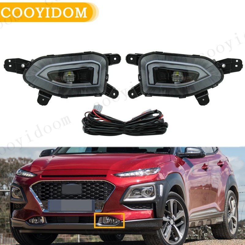 Car-DRL-Lamp-LED-Daytime-Running-Light-Fog-lamp-Yellow-Turn-Signal ...