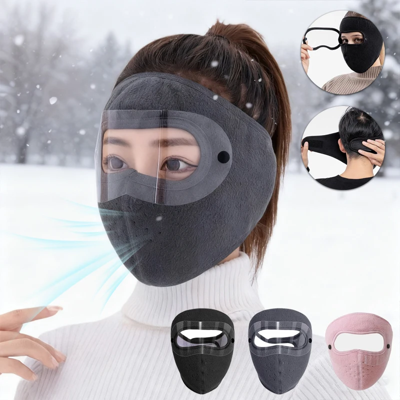 Winter Warm Face Mask with Goggles for Men Women, Anti Dust Windproof ...