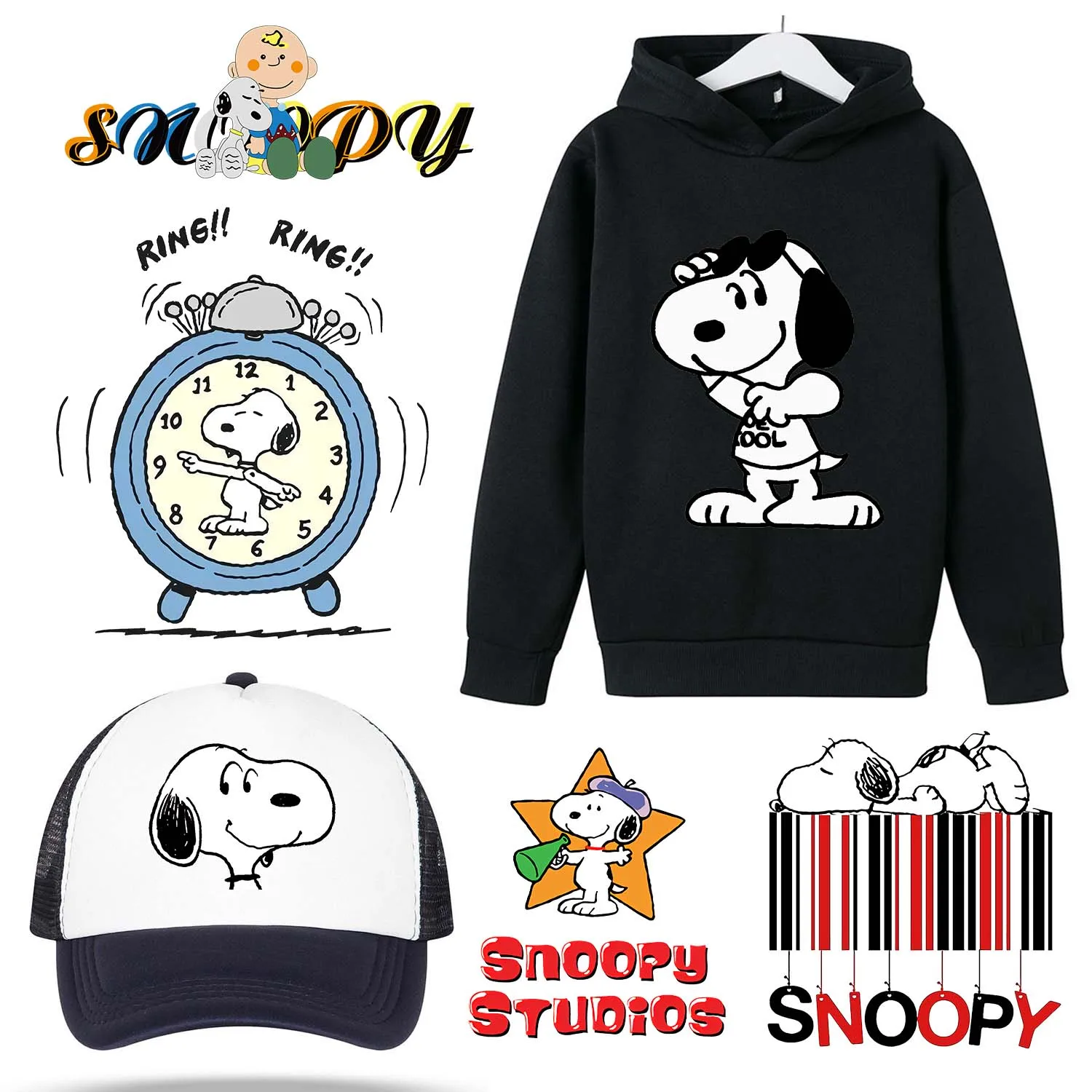 Snoopy-Cartoon-Anime-Series-Patches-para-Roupas-Infantis-Transfer-ncia ...