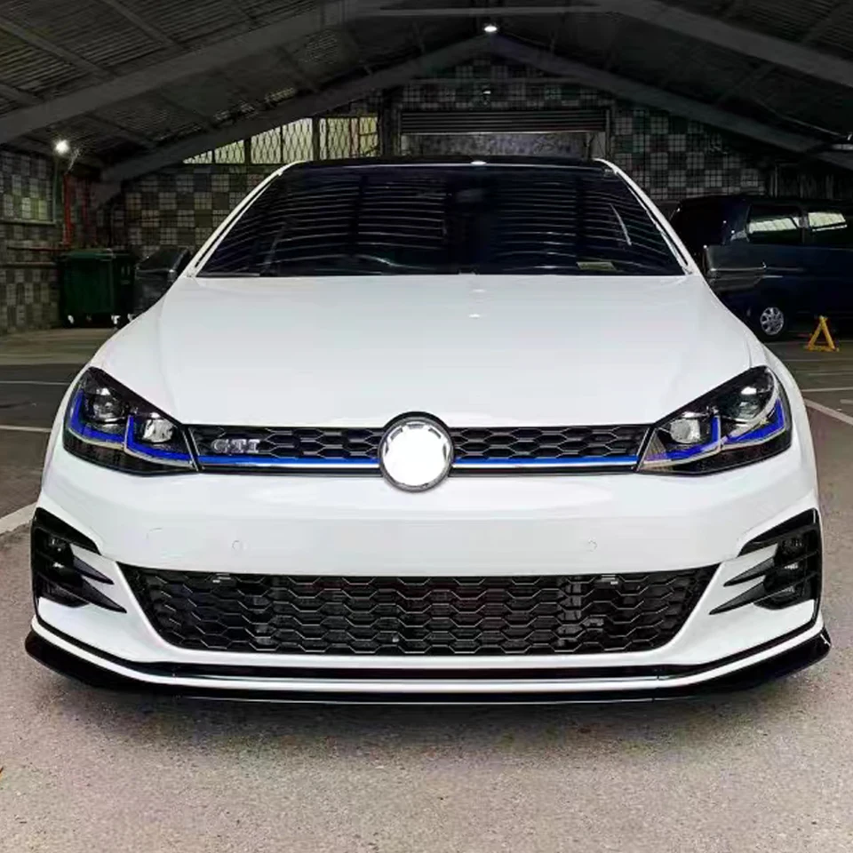 TCR Front Bumper Lip Diffuser Splitter & Rear Roof Spoiler Wing Body ...