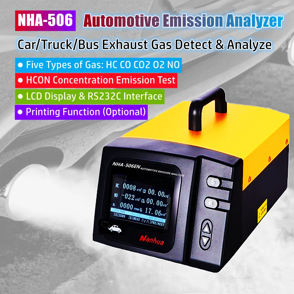 NHA-506-Automotive-Exhaust-Analyzer-Car-Truck-Bus-HC-CO-CO2-O2-NO ...