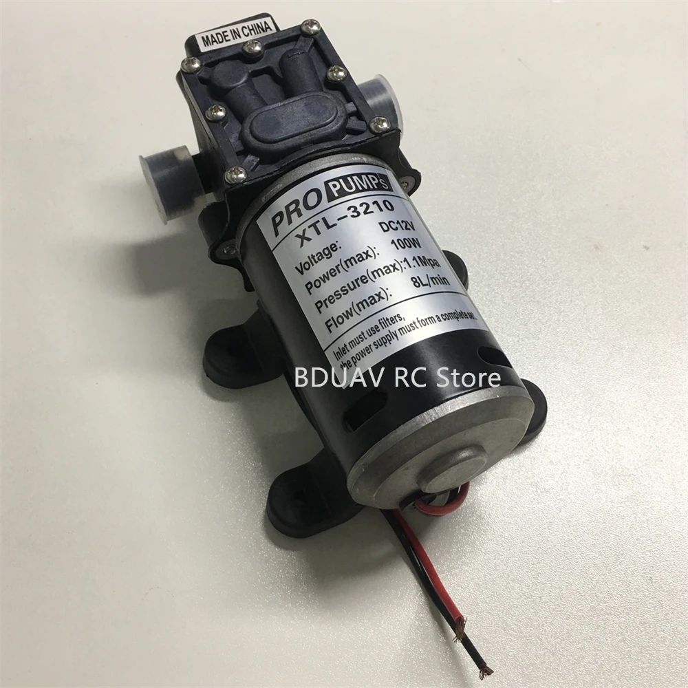 농업용 드론용 마이크로 전기 다이어프램 펌프, XTL 3210, 8L DC12V 100 W 브러시 워터 펌프, 1 개 ...