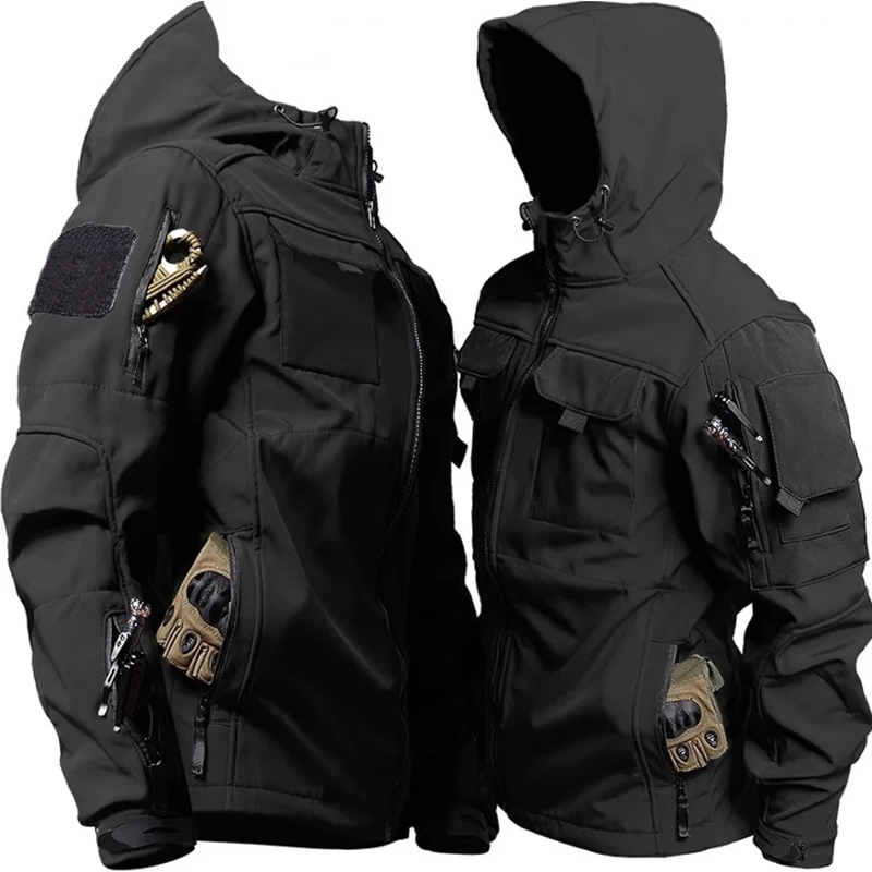 Tactical Jackets Men Militarywinter Outdoor Waterproof Hood Windbreaker ...