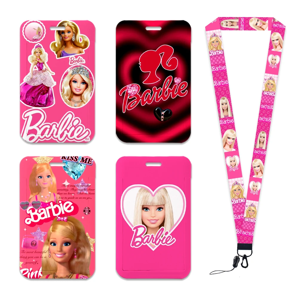 Barbie-Girls-Fashion-Cute-Badge-Holder-Id-Card-School-Card-Pass-Hang ...