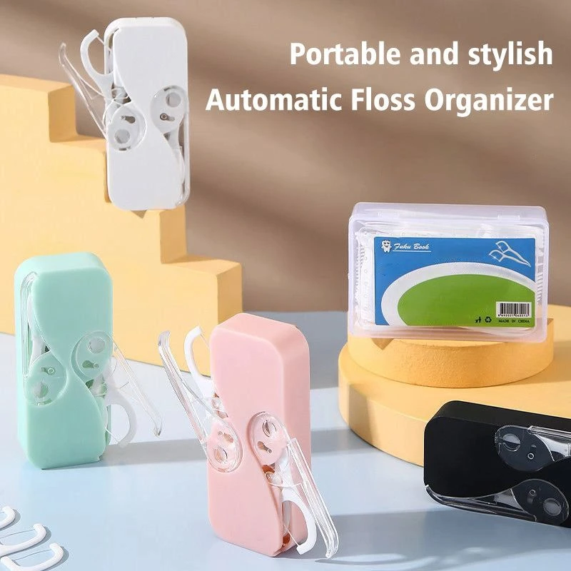 Portable Automatic Dental Floss Storage Box Dental Flos Dispenser Flos ...