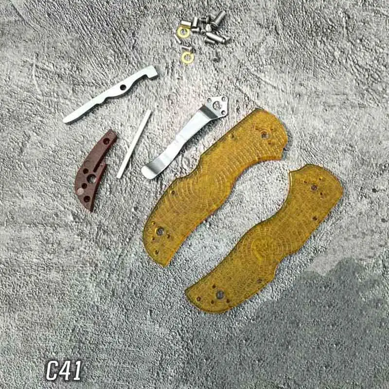 1-Set-Custom-Made-ULTEM-PEI-Handle-Scales-For-Spyderco-C41-Folding ...