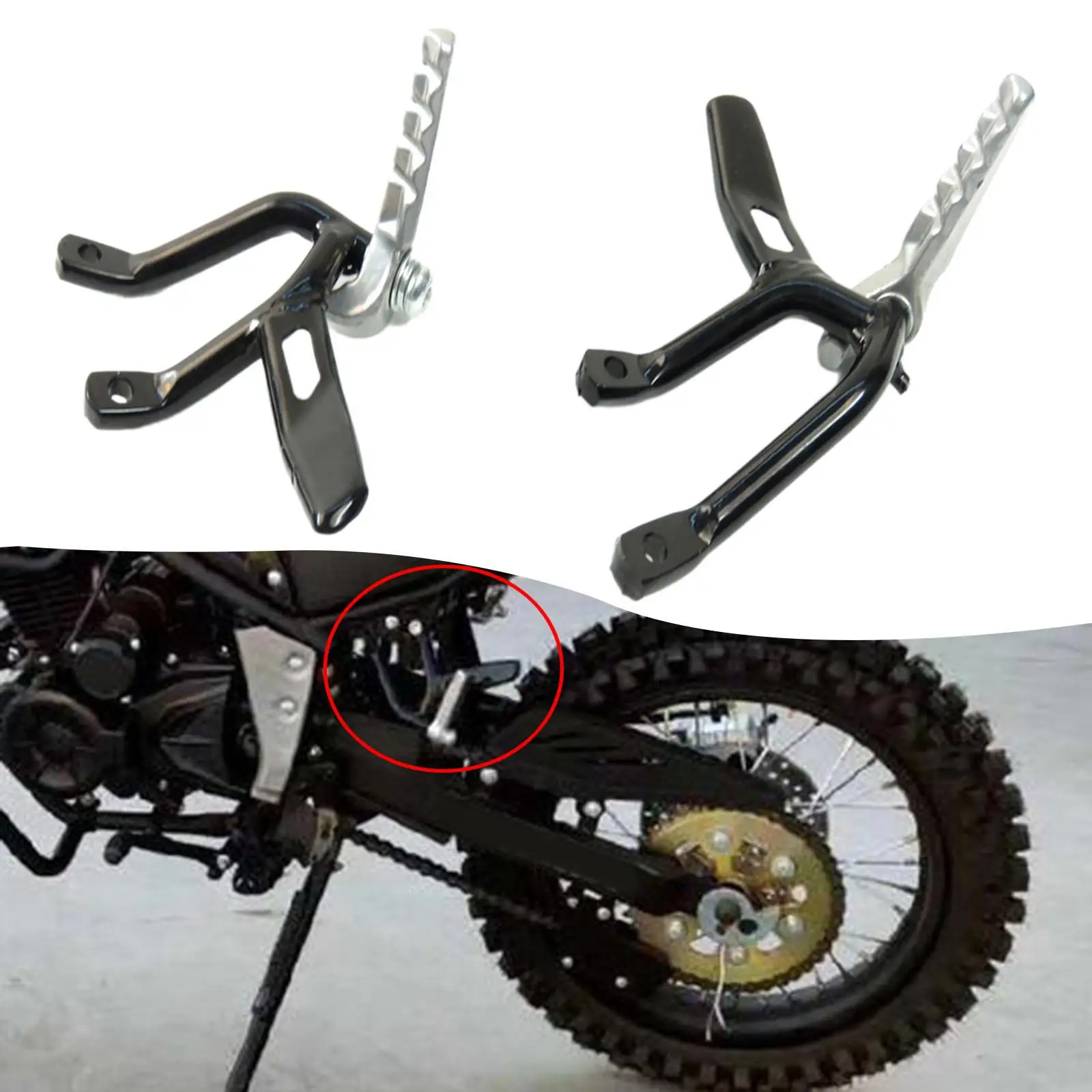 2Pcs-Motorcycle-Rear-Foot-Pegs-Universal-Spare-Repair-Parts-Assembly ...