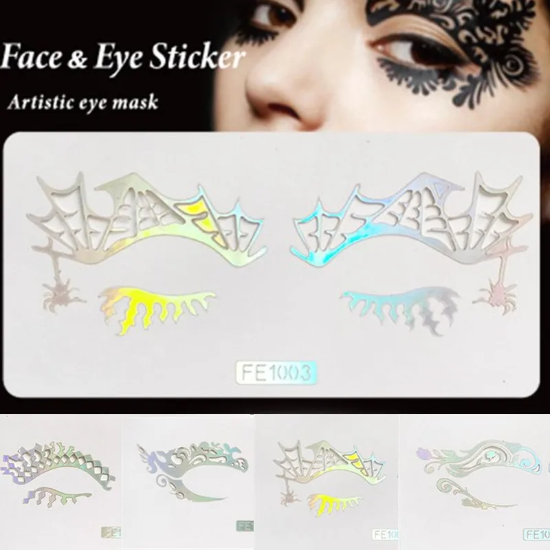 Face-Art-Decor-Colorful-Makeup-Eye-Stickers-Laser-Face-Decorative ...