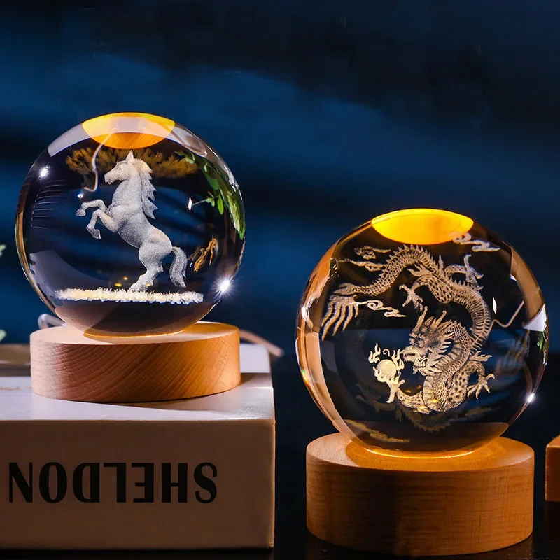 12-Animals-Chinese-Zodiac-Crystal-Ball-with-LED-Lighting-Sphere-Stand ...