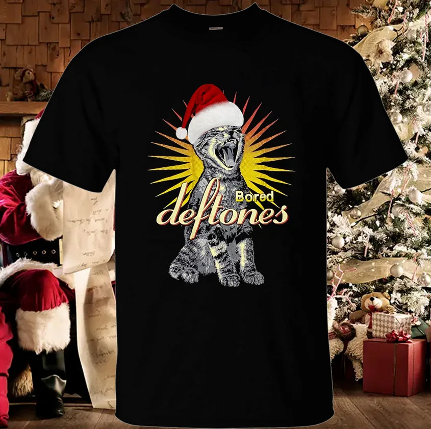 Deftones-Christmas-Cotton-Black-Men-T-Shirt-Gift-All-Size-S-to-5XL ...