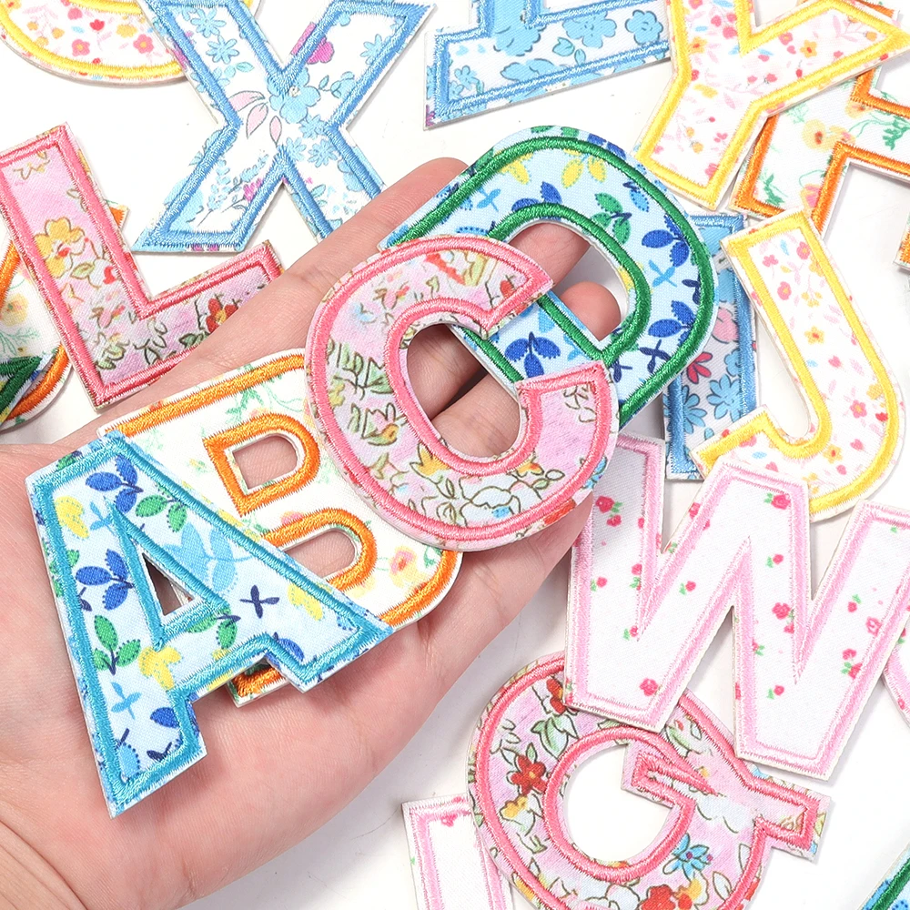26pcs A-Z English Letter Patches Colorful Clothes Alphabet Sticker ...