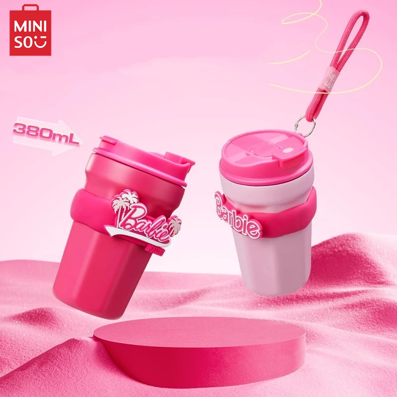 MINISO-Barbie-Capsule-Series-Double-Drink-Coffee-Cup-Kawaii-Portable ...