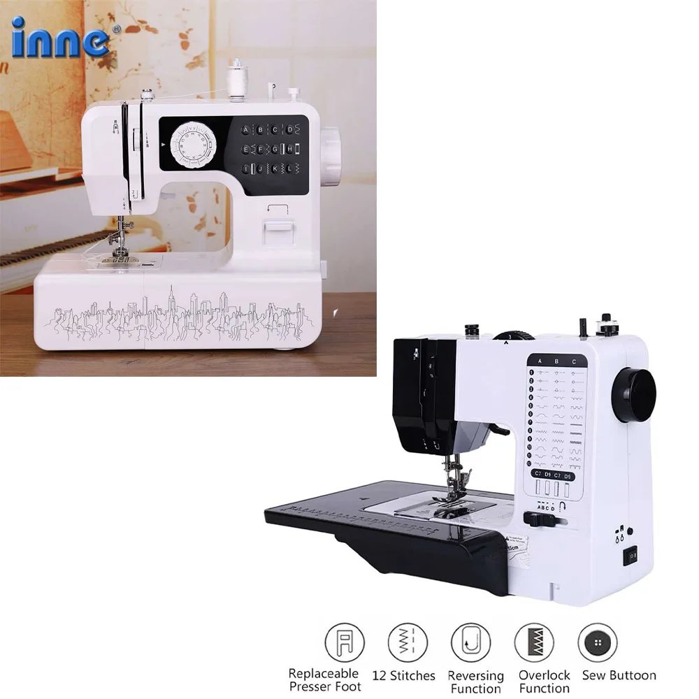 Sewing-Machine-Portable-Handy-Mini-Presser-Foot-Overlock-Knitting-Start ...