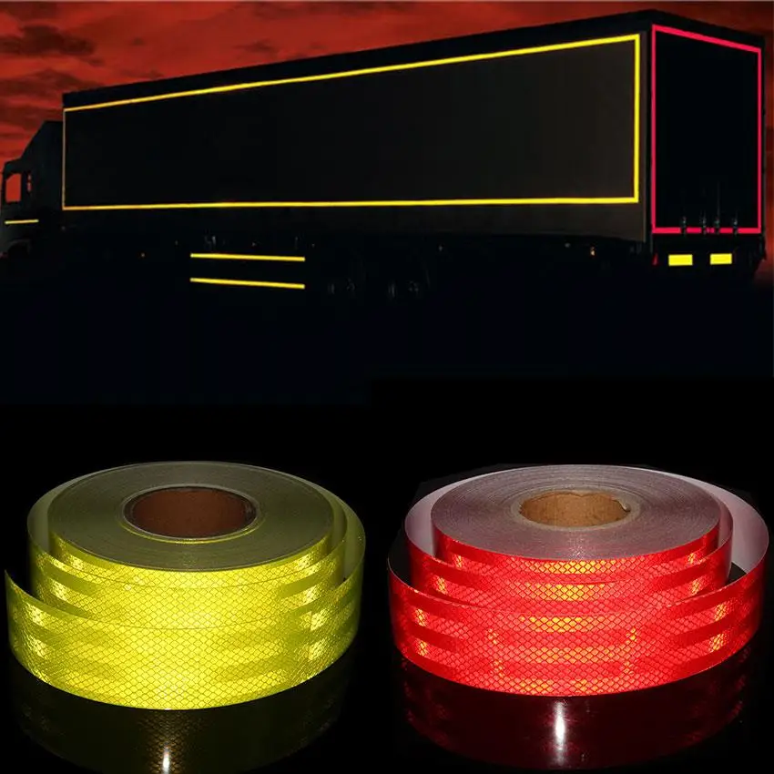 5CMX3M-Red-White-Yellow-Micro-Prismatic-Sheeting-Reflective-Tape ...