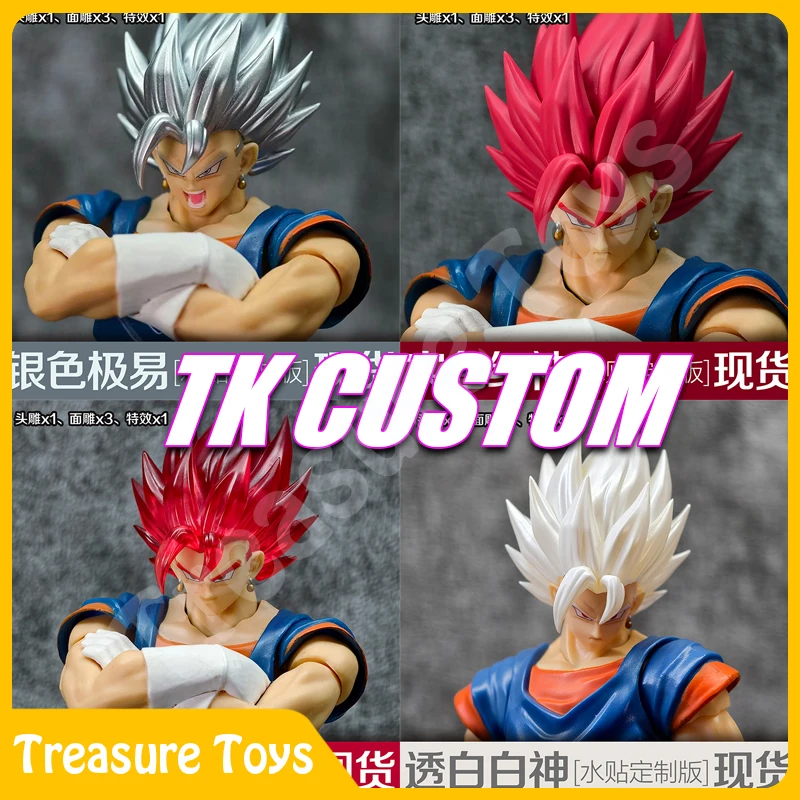 TK CUSTOM Vegito Head Sculpt Dragon Ball Super Saiyan God Ultra ...