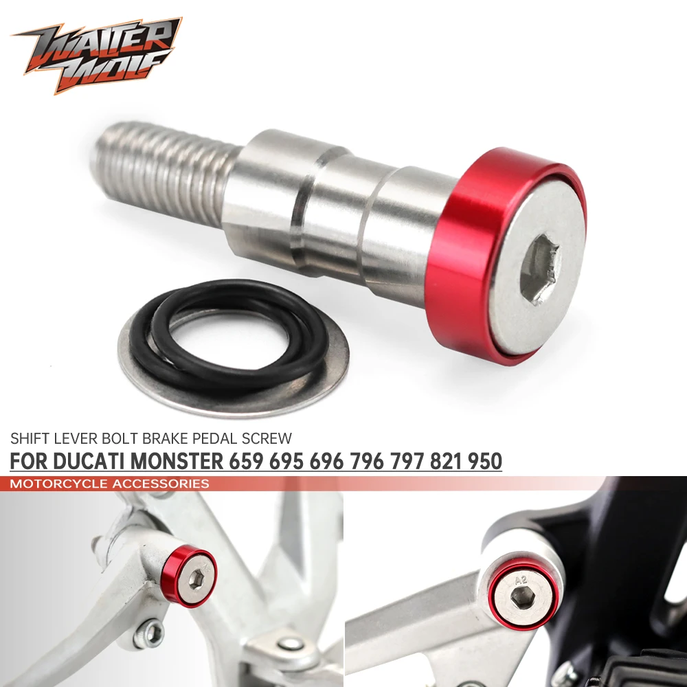 Gear-Shift-Lever-Bolt-Rear-Brake-Pedal-Screw-For-DUCATI-MONSTER-659-695 ...