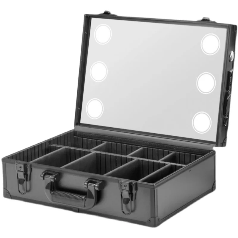 Professional-makeup-artist-makeup-box-advanced-LED-mirror-with-light ...