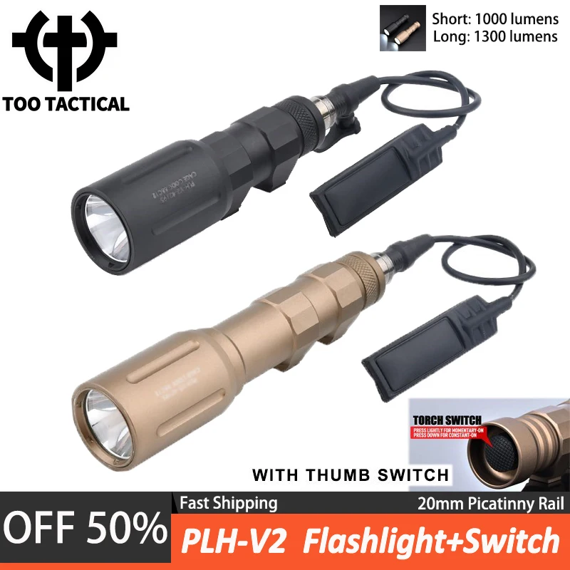 Tactical-Wadsn-PLHv2-Flashlight-1000Lumens-Hunting-Scout-Light-WADSN ...