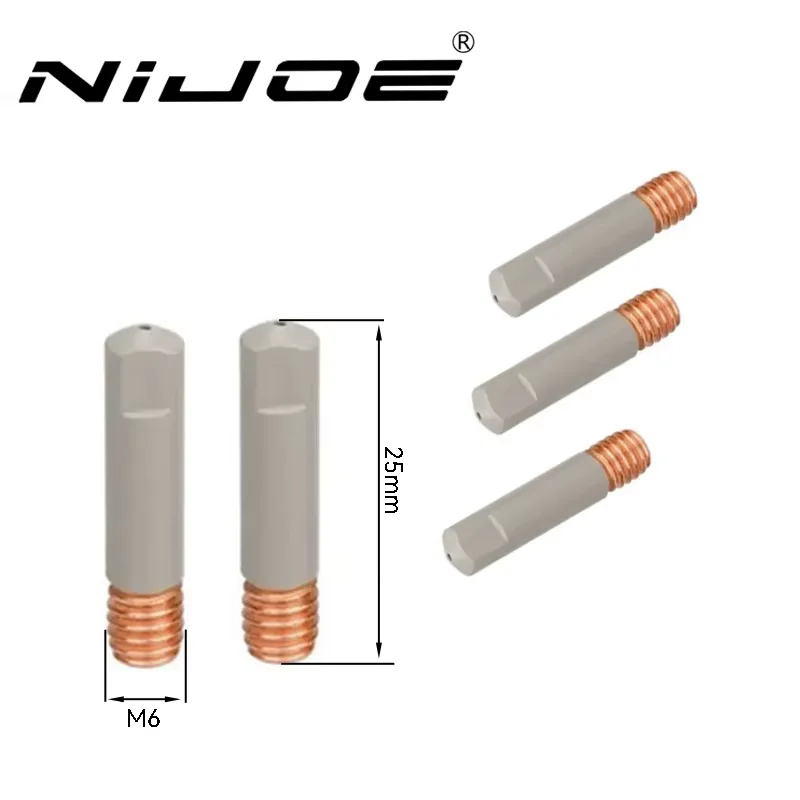 20pcs MB 15AK Welding Contact Tips new coating protect 25mm M6 Gas ...