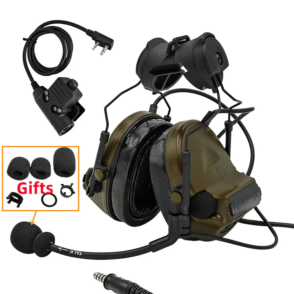 Hearangel-Tactical-Headset-COMTAC-II-Compatible-Helmet-ARC-Rail-Adapter ...