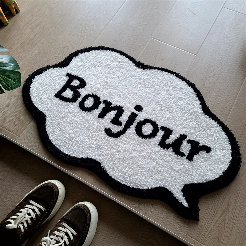 French-Letters-Tufted-Carpet-Mat-Soft-Fluffy-Thick-Tuftting-Room-Entry ...