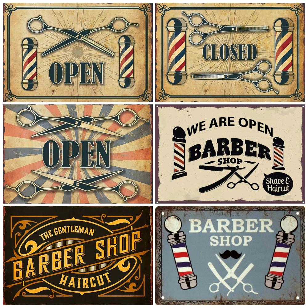 Vintage Barber Shop Sign