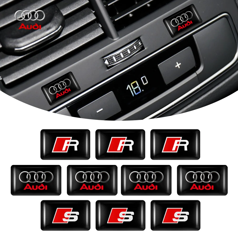 10-20-50Pcs-Car-Accessories-Epoxy-Resin-Badge-Car-Interior-Sticker-For ...