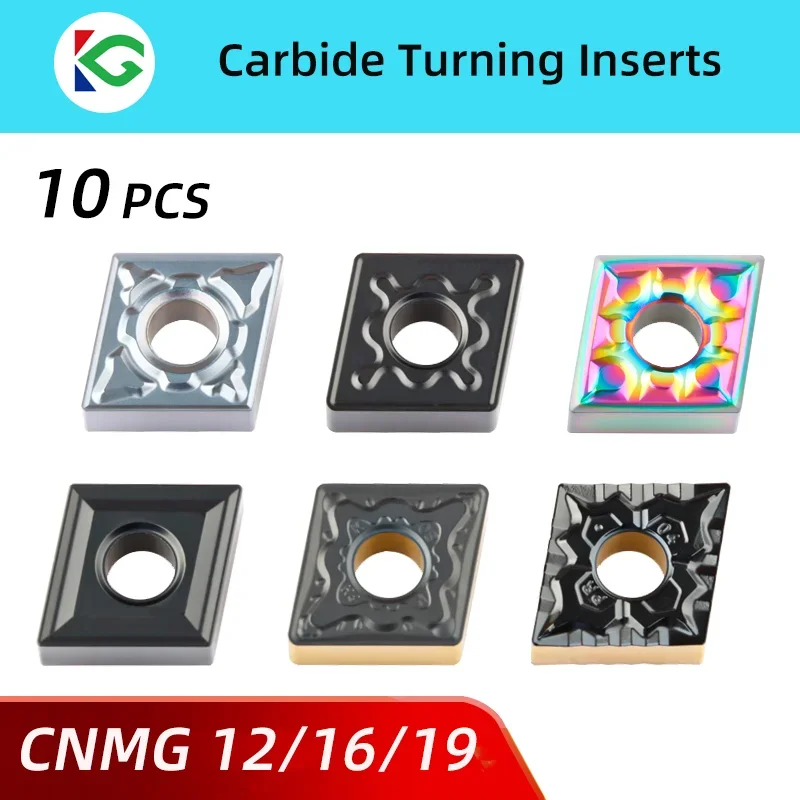 10Pcs-CNMG-120404-120408-Ue6020-Us735-Vp15Tf-External-Turning-Carbide ...