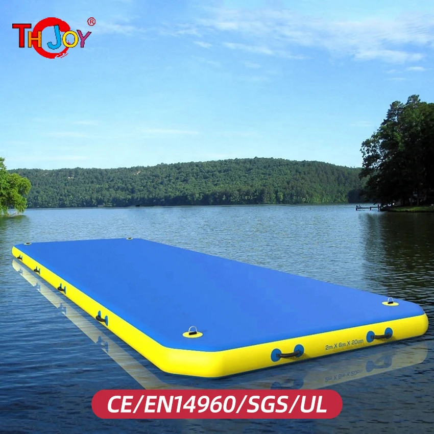 Inflatable-Floating-Dock-Durable-Lounge-platform-outdoor-Water-Leisure ...