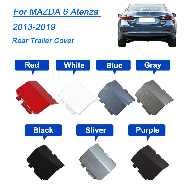 Rear-Bumper-Tow-Hook-Cap-Towing-Eye-Cover-For-MAZDA-6-Atenza-2013-2019 ...