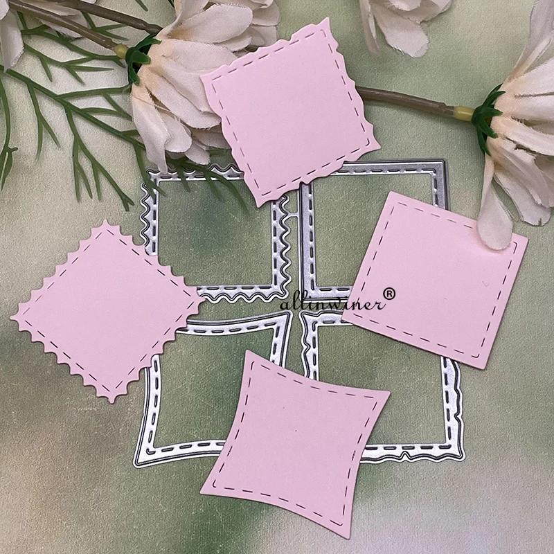 4Pcs Irregular square frame Metal Cutting Dies for DIY Scrapbooking ...