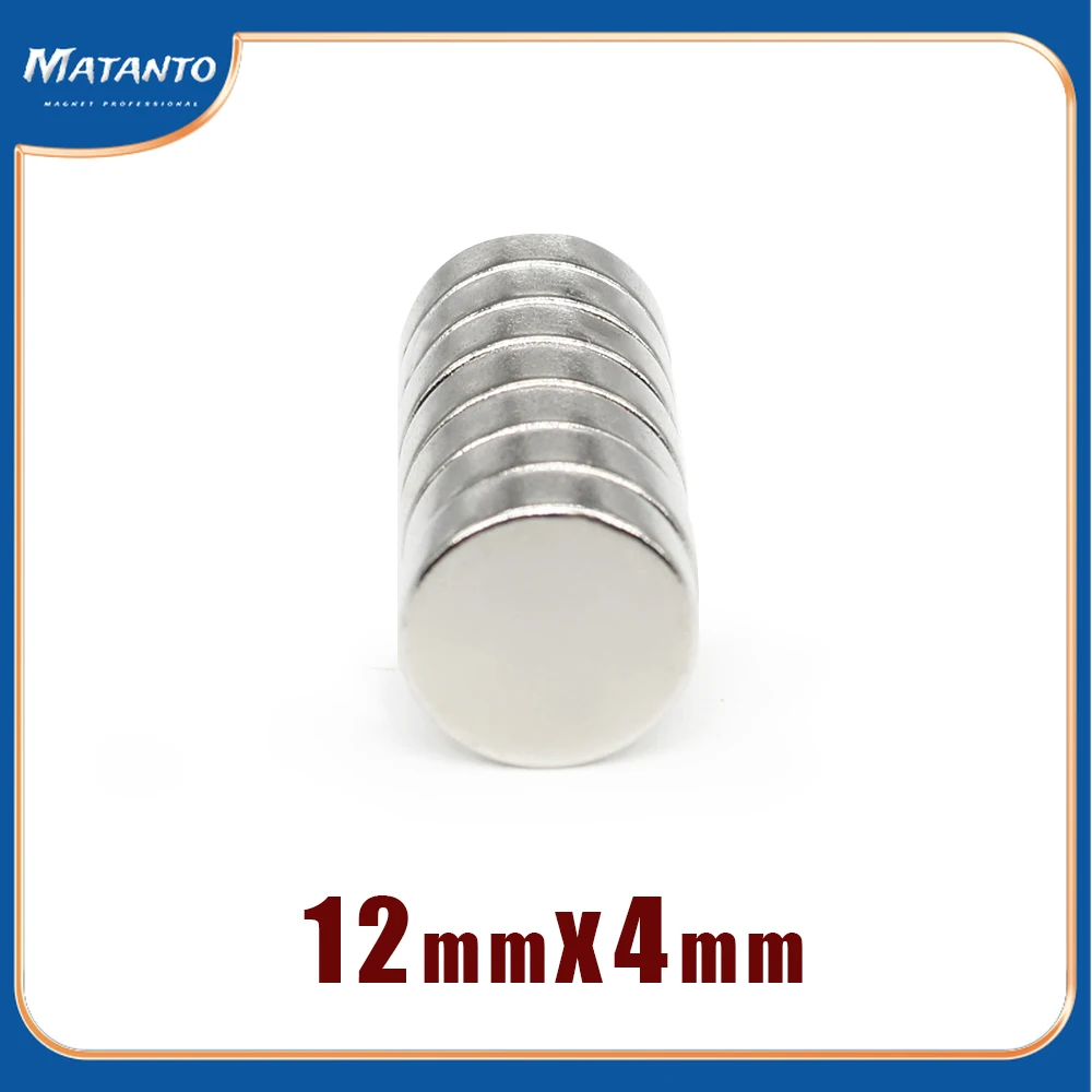 5-10-20-50-100PCS-12x4-mm-Disc-Rare-Earth-Neodymium-Magnet-12x4mm-Round ...
