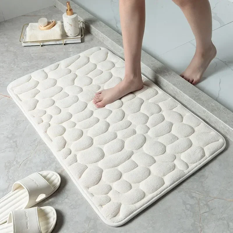 Foot-Mat-Coral-Fleece-Floor-Mat-Household-Memory-Foam-Non-Slip-Bathroom ...